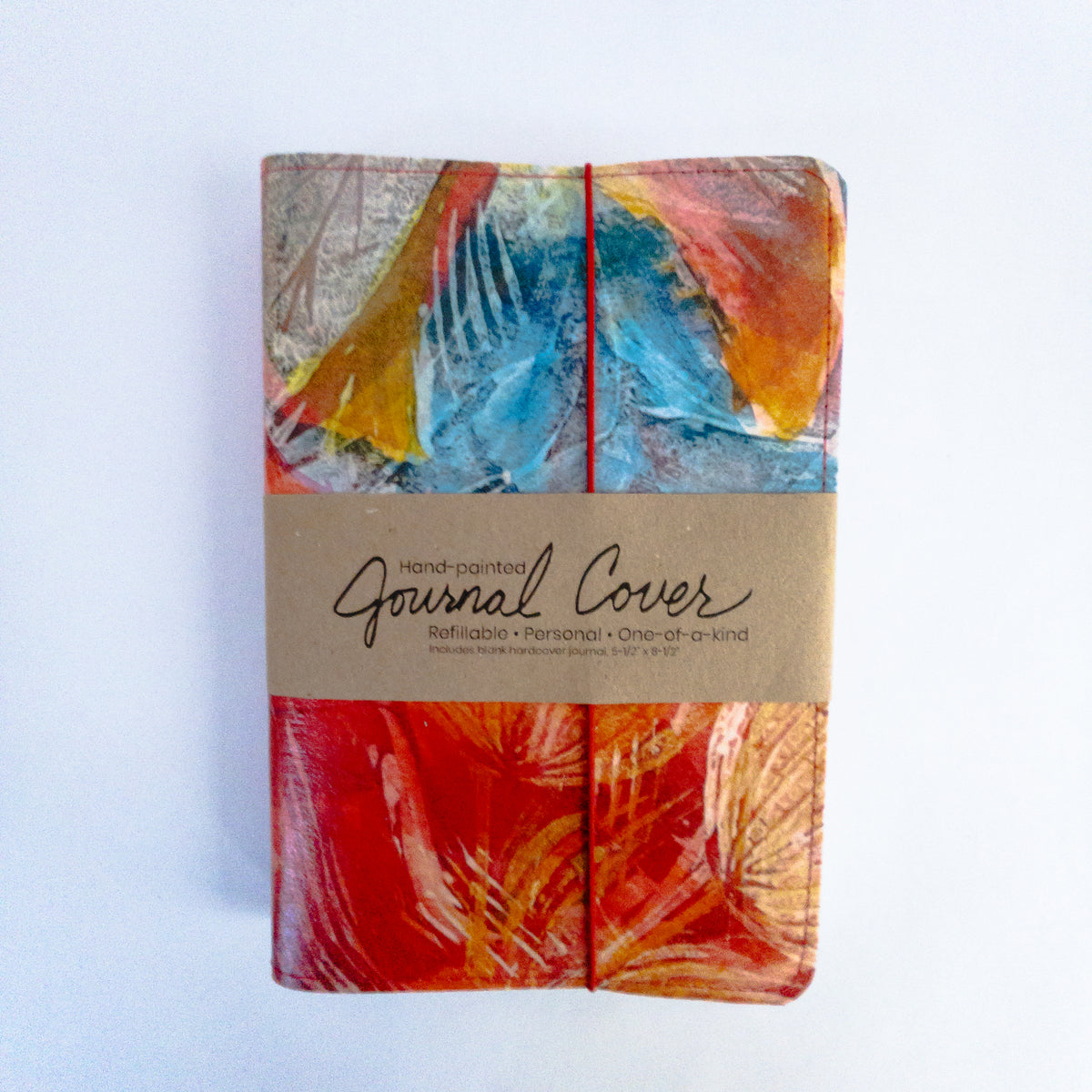 Large hand-painted Journal Cover – Tallulah ArtHead
